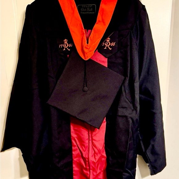 Other | Black And Red Graduation Gown Set | Poshmark